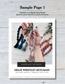 Macrame Wristlet Keychain Pattern | Beginner | Helix – Manifold Witness