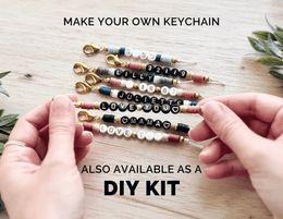 Personalized Letter Bead Keychain – Manifold Witness
