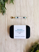 Personalized Letter Bead Keychain Kit | Reusable Aluminum Tin ...